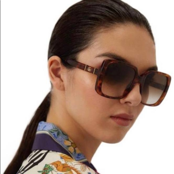 Gucci | Accessories | New Authentic Gucci Gg632s 002 Square Gucci Sunglass Comes In A Havana ...